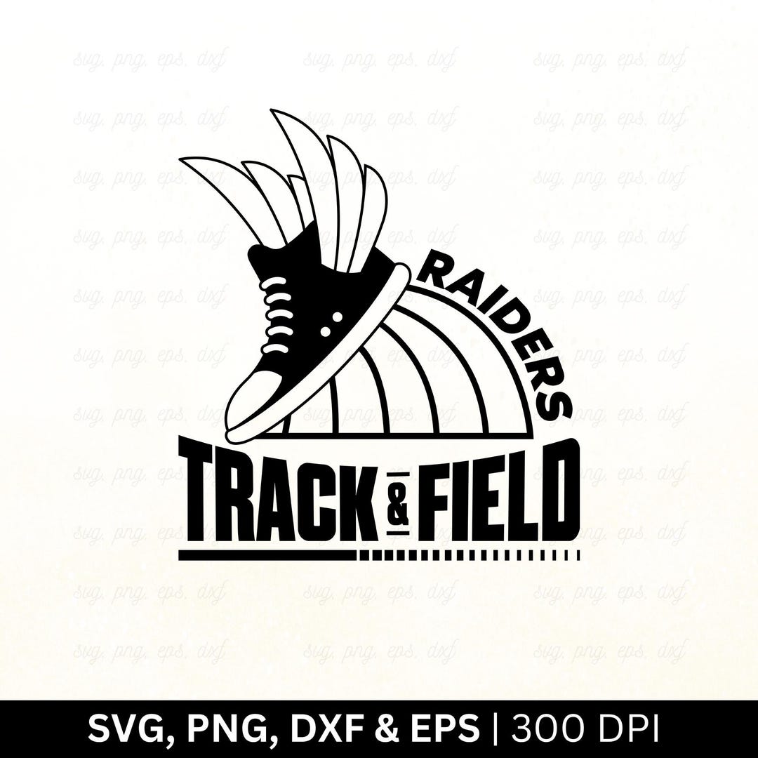 Raiders Track and Field Svg File | Track and Field Svg | Running Svg ...