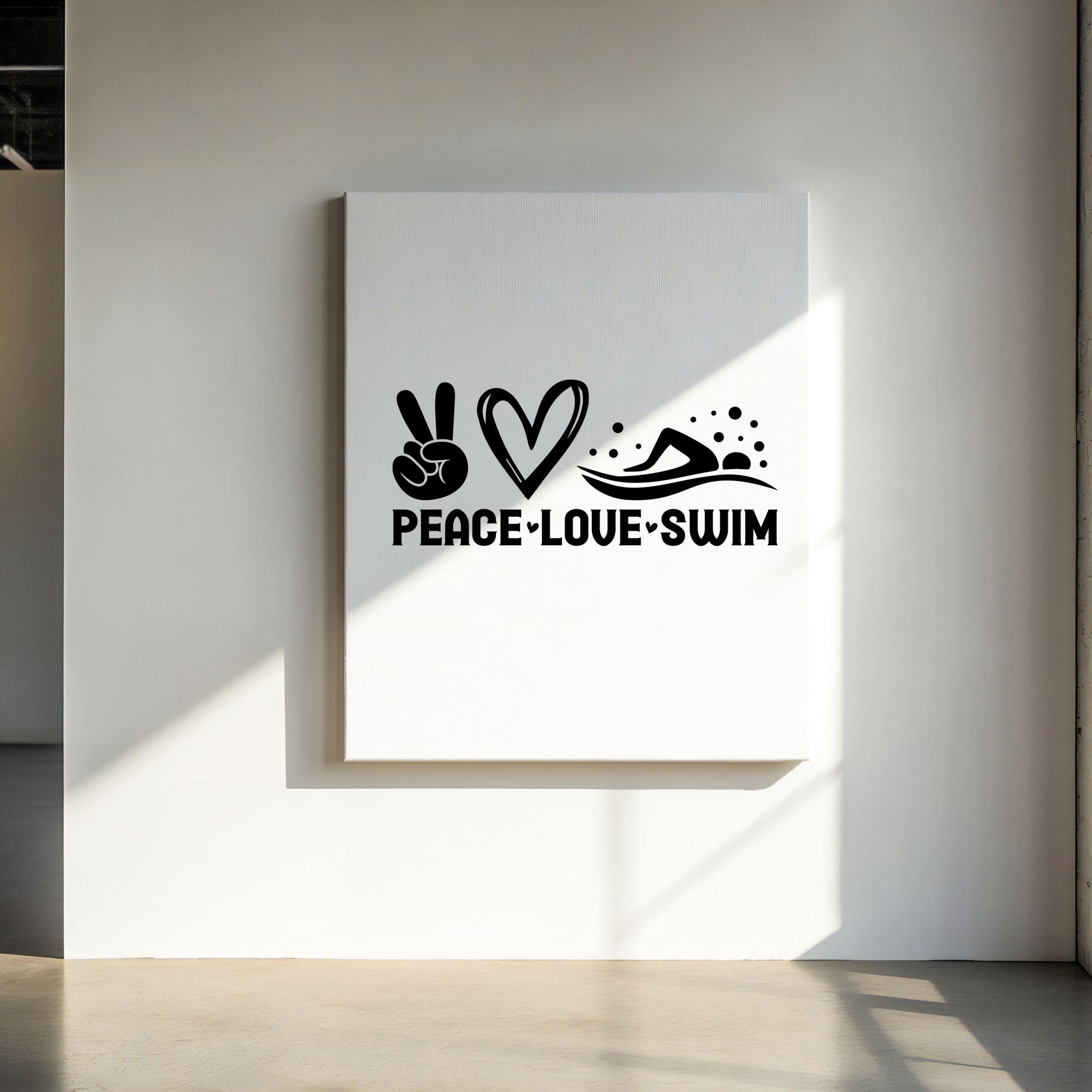 Peace Love Swim Svg Png | Swimming Svg | Swimmer Svg | Swim Svg ...