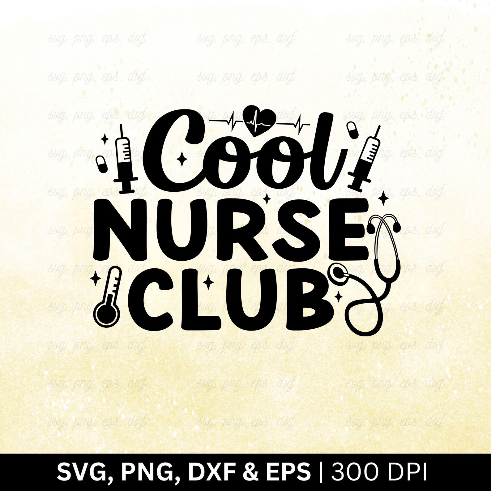 Cool Nurse Club Svg File, Nurse Appreciation Svg, Nurse Life Svg, Nurse ...