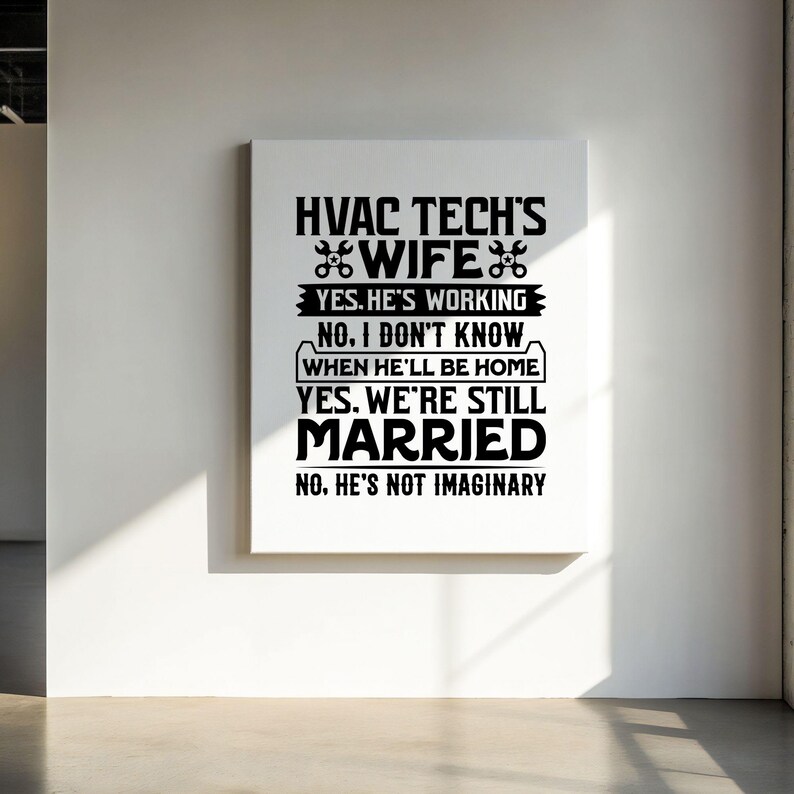 HVAC Tech Wife Svg: Funny Quote Design (digital Download) - Etsy