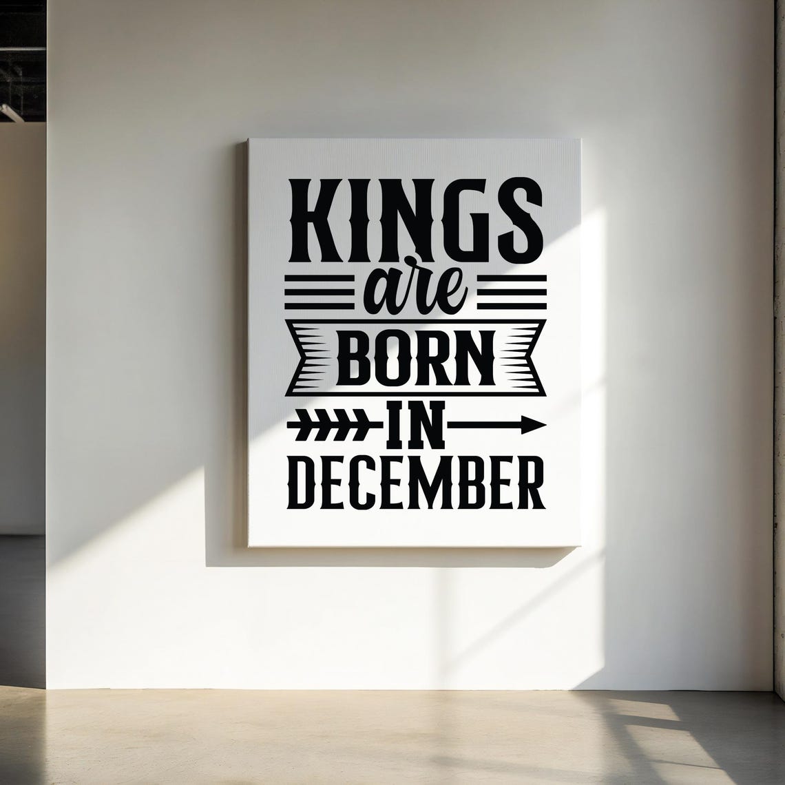 Kings Are Born in December SVG: Birthday Shirt Design (digital Download ...