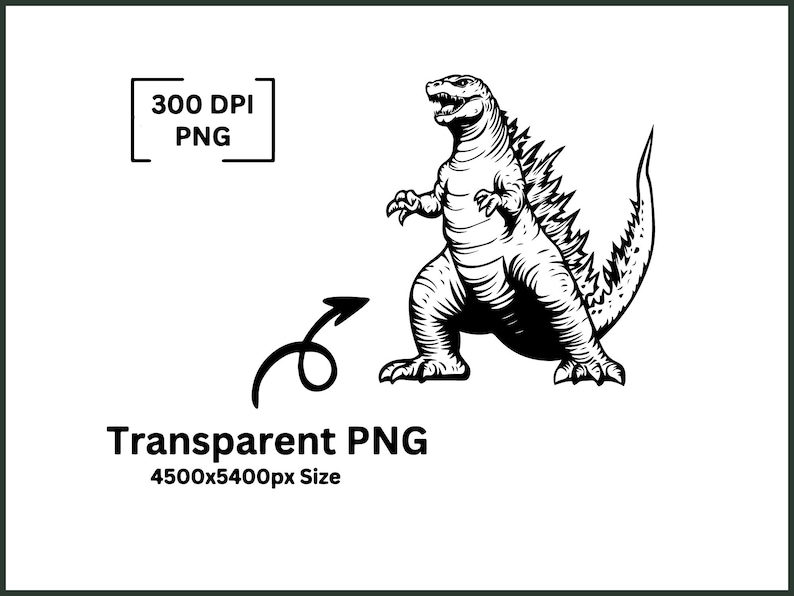 Godzilla Svg Bundle, Godzilla Silhouette, Godzilla Clipart Png ...
