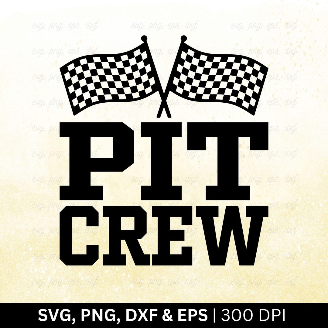 Pit Crew Racing Flags SVG, Car Automotive Cut Files (digital Download ...