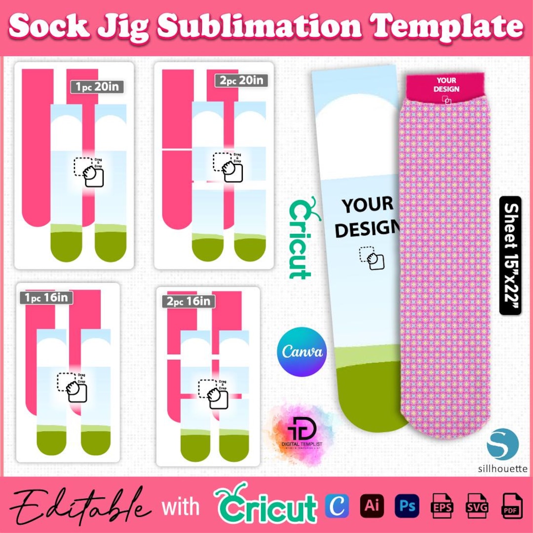 Sock Jig Template, Sock Jig, Sock Jig SVG, Sock Insert Template, Sock ...