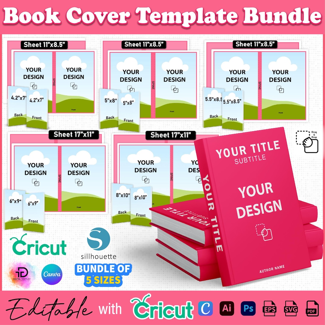 Book Cover Template Bundle, Ebook Cover, Book Cover Mockup, Amazon ...
