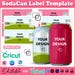 Soda Can Template, Soda Can Wrapper Template, Soda Can SVG, Blank Soda ...