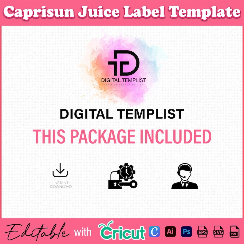 Caprisun Juice Label Template, Caprisun Label, Capri Juice Pouch Label ...