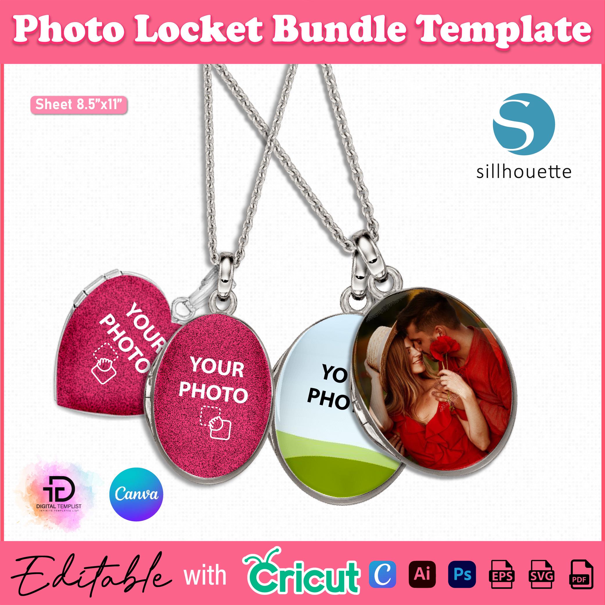Photo Locket Template Bundle, Photo Locket SVG, Physical Locket ...