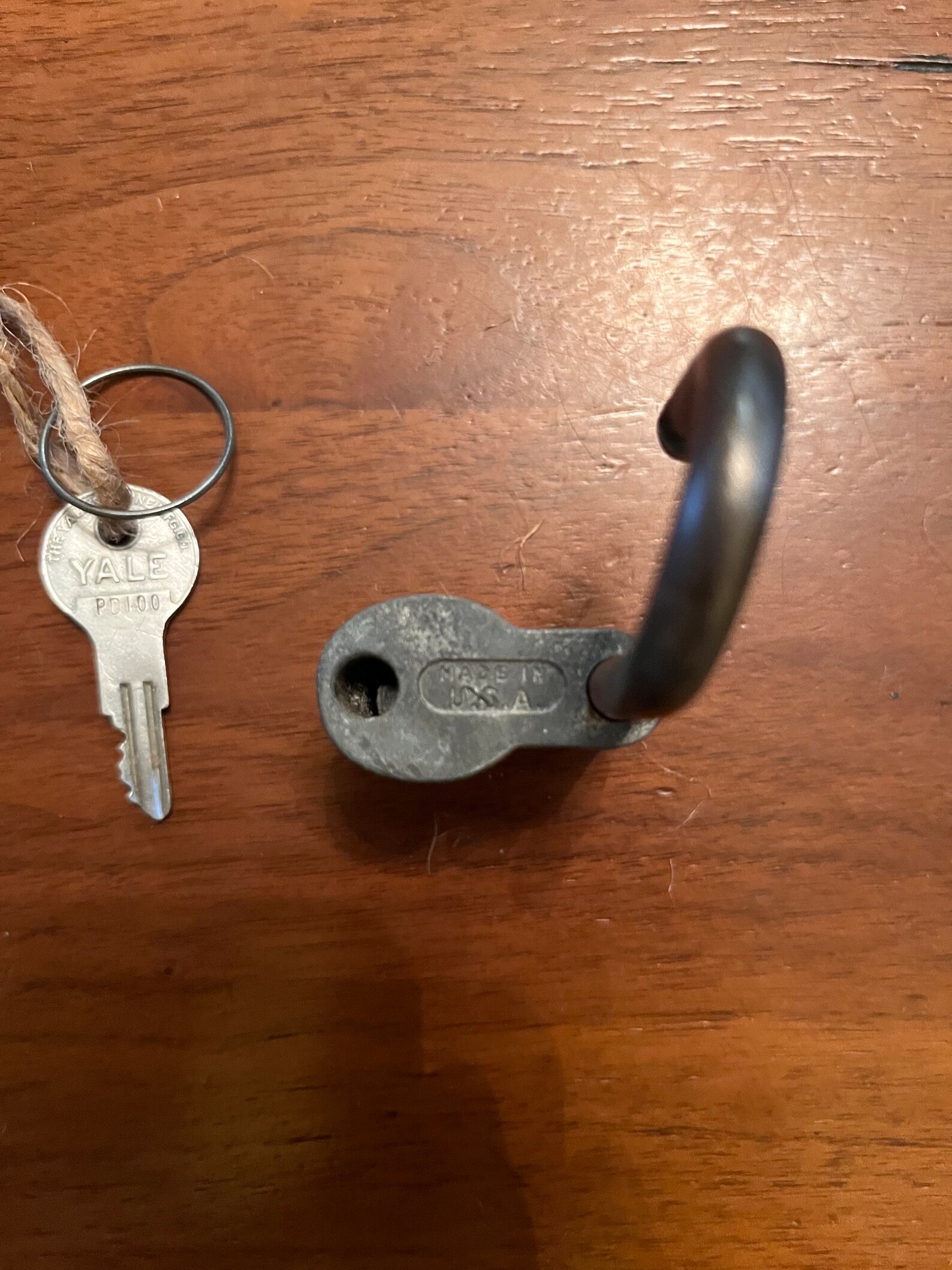 Vintage Métal Yale Padlock With Key Antique USA Steampunk Lock Hardware ...