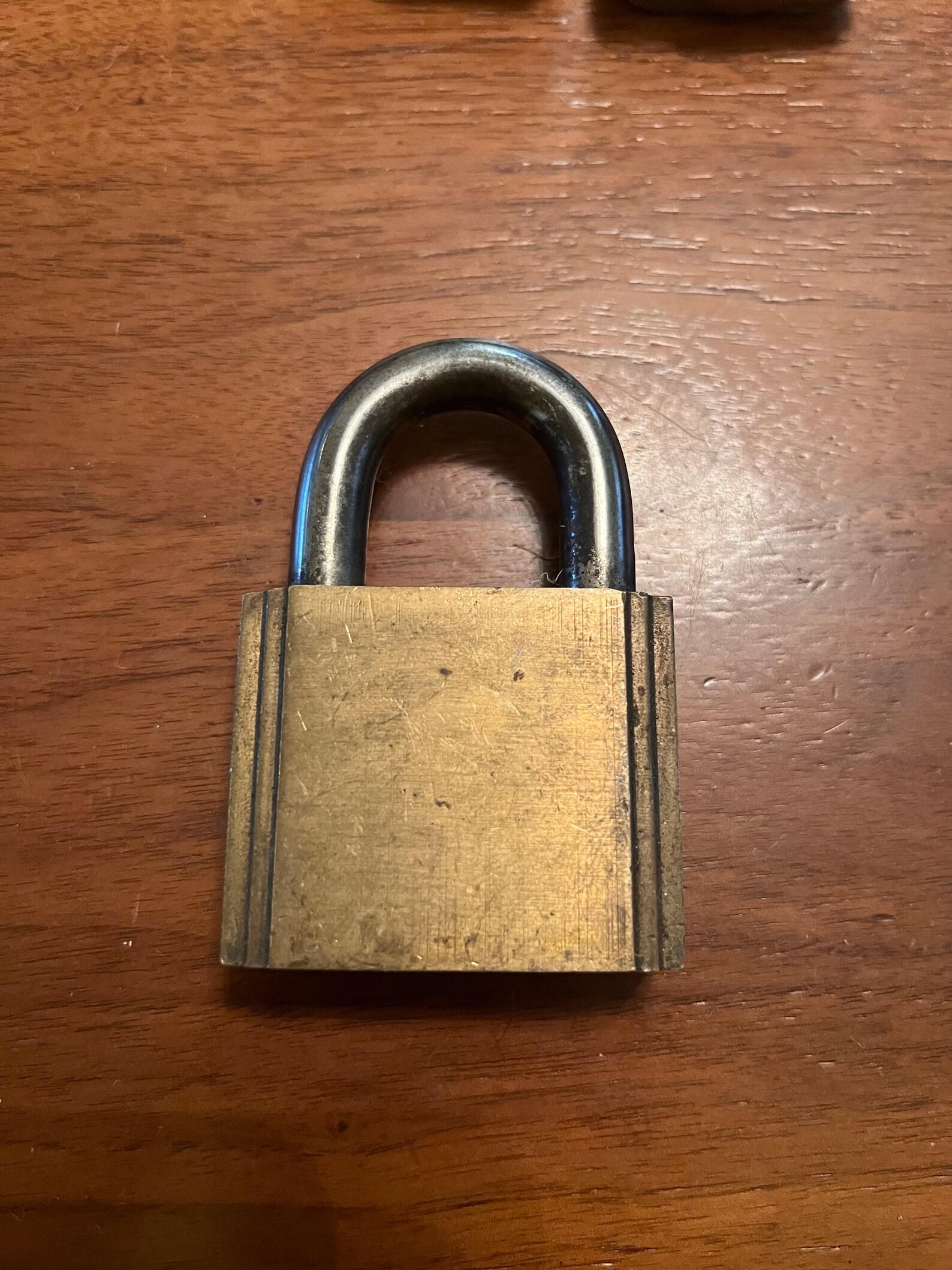 Vintage Elgin Brass Padlock No Key Antique USA Steampunk Lock Hardware ...