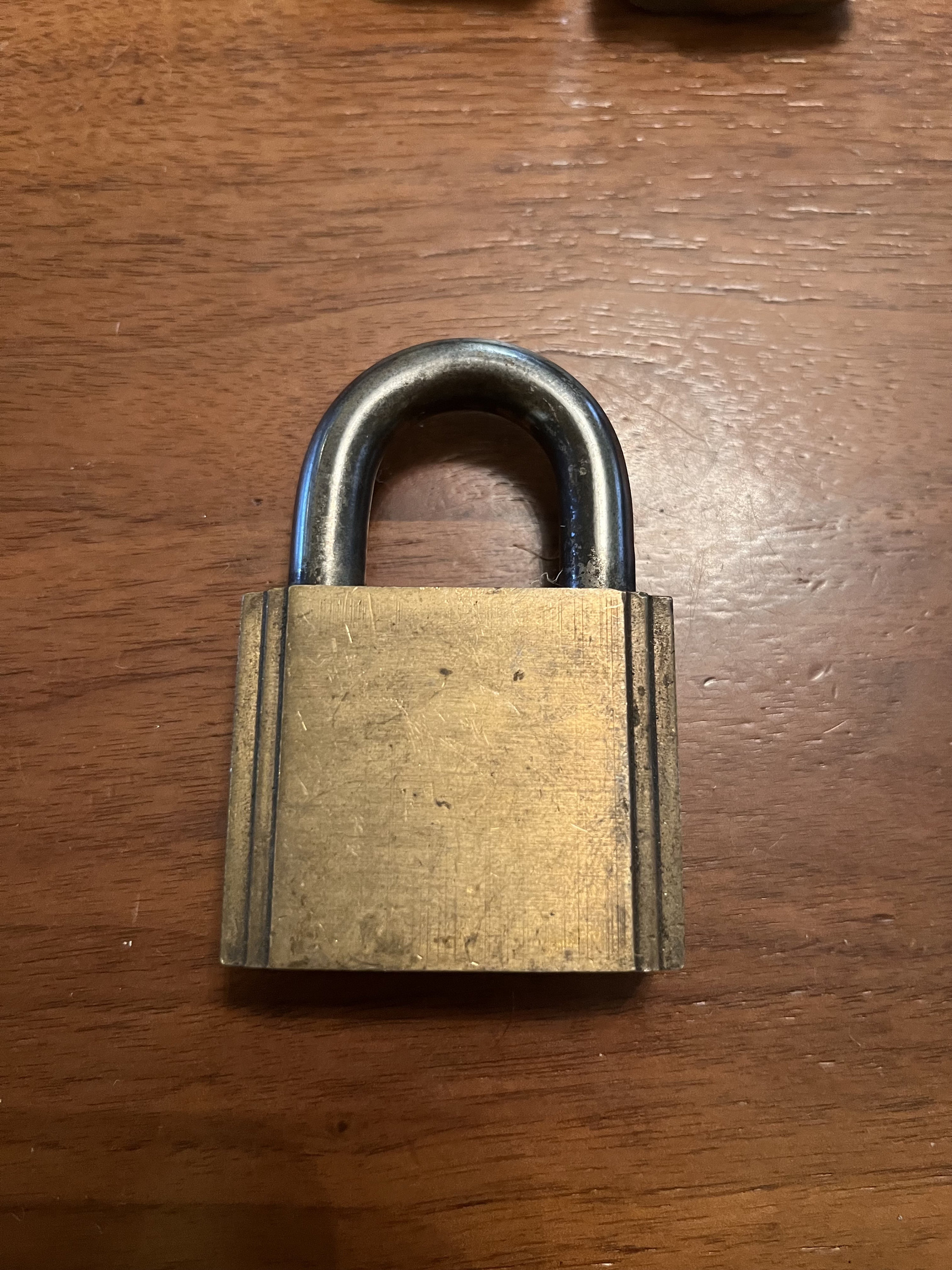 Vintage Elgin Brass Padlock No Key Antique USA Steampunk Lock Hardware ...