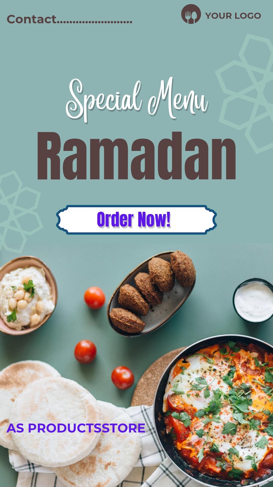 Ramdan Menu Card - Etsy