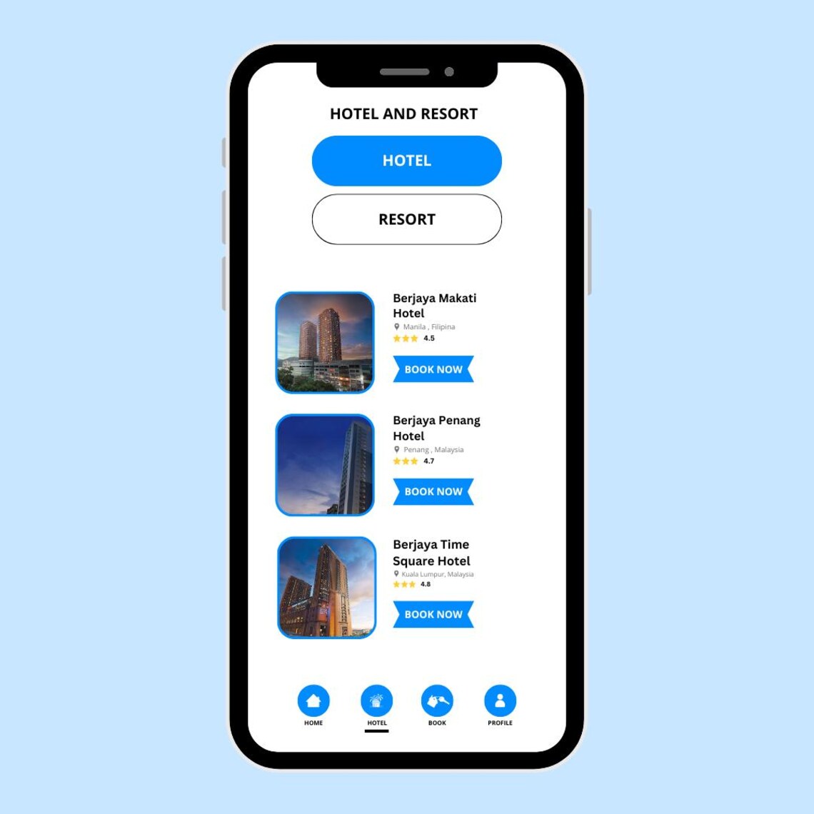 Hotel UI/UX Template Mobile App Design - Etsy