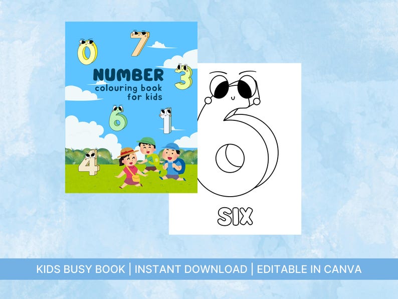 Number Coloring Book for Kids | Printable Busy Books | Fun Learning ...
