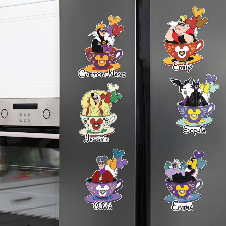 Personalized Disney Villains Door Magnet, Pick Your Poison Female ...