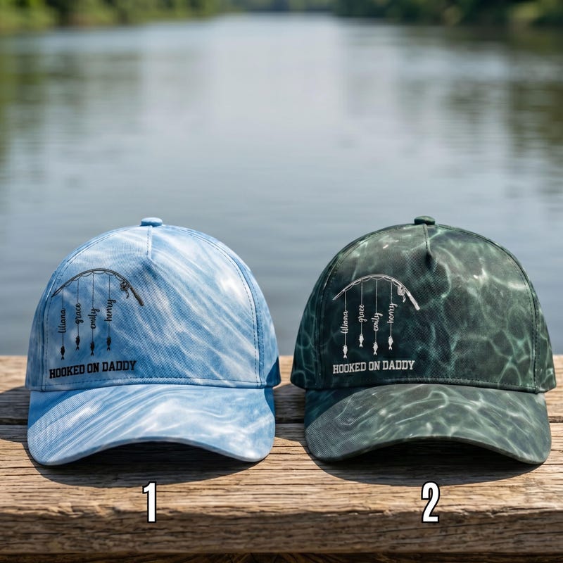Hooked on Dad Hat - Etsy