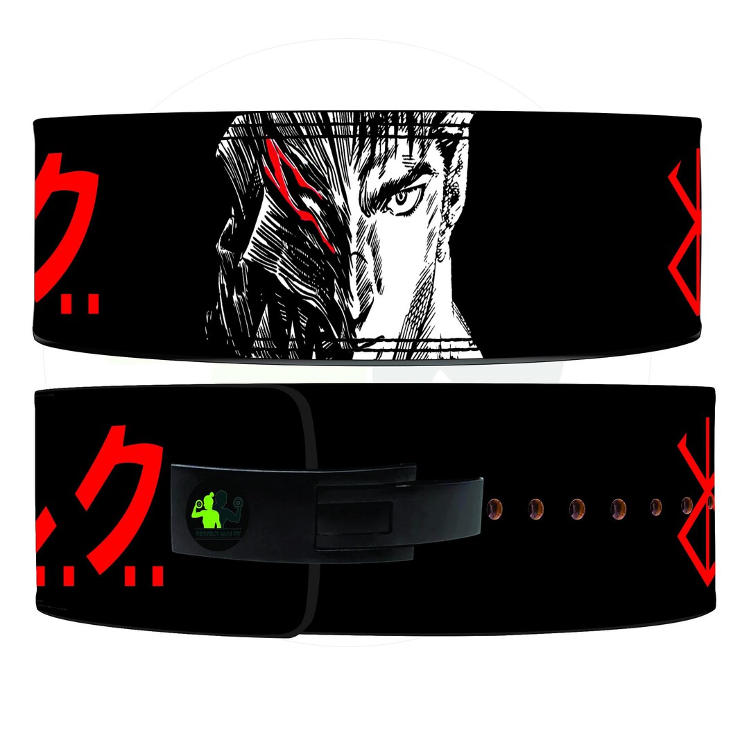 10mm Berserk Lever Belt: Anime Powerlifting Weightlifting Gym Belt ...