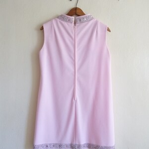 1960s to 1970s Pastel Pink and Glitter Barbie Shift Mini Dress, Small ...