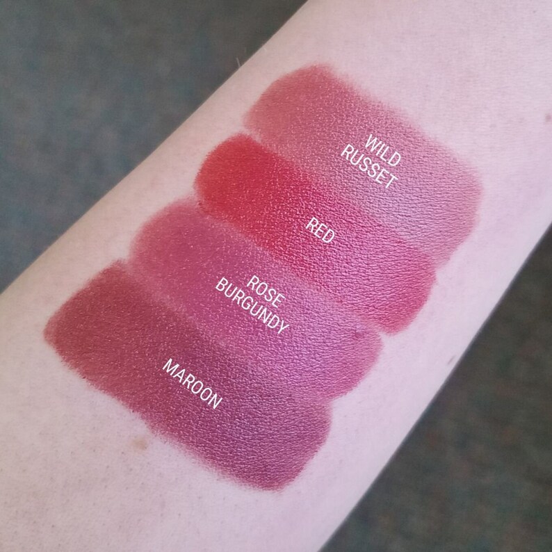 Red Natural Lipstick Vegan Makeup Cruelty-free Beauty True | Etsy