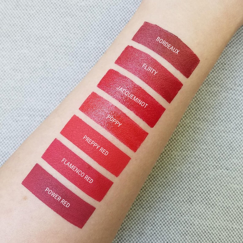Power Red Matte Liquid Lipstick | Red Lipstick | Maroon | Vegan ...