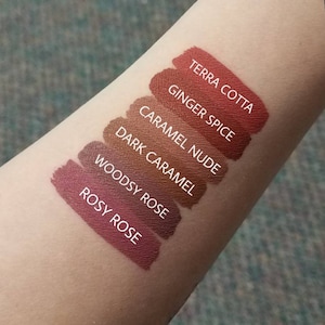 Ginger Spice Liquid Lipstick. Matte, Red Orange Lipstick. Liquid to ...