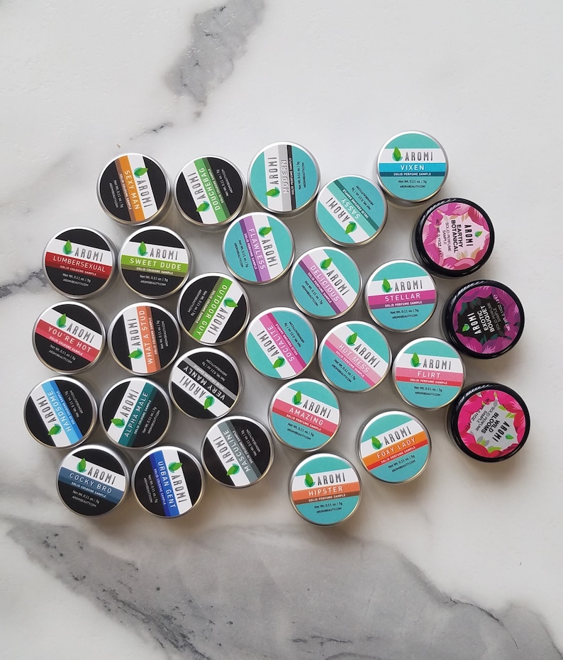 All 13 Solid Cologne Samples Men's Solid Fragrance Mini - Etsy