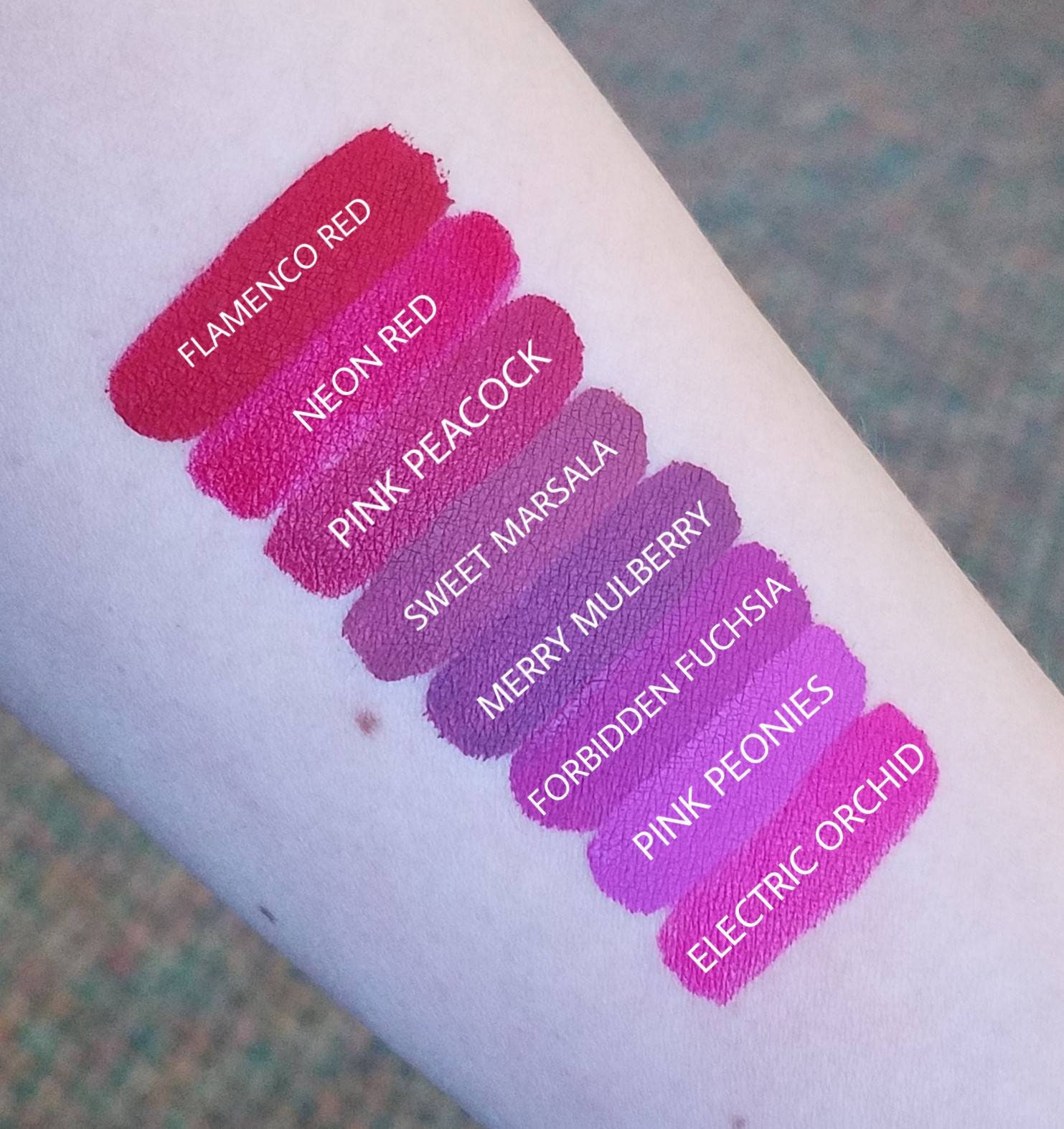 Electric Orchid Matte Liquid Lipstick. Hot Pink Lipstick. Bright Pink ...