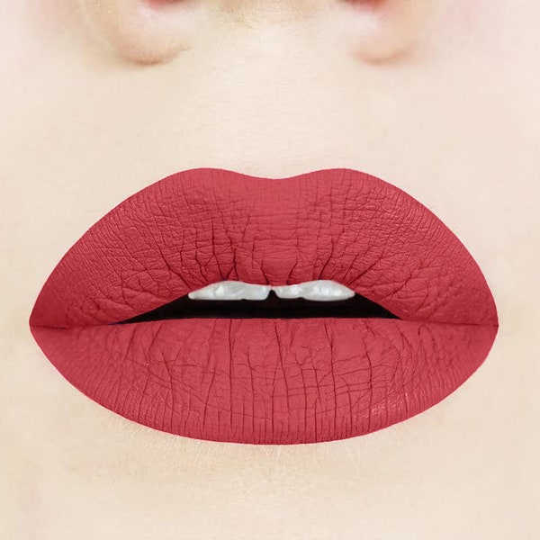 Brick Red Lipstick - Etsy