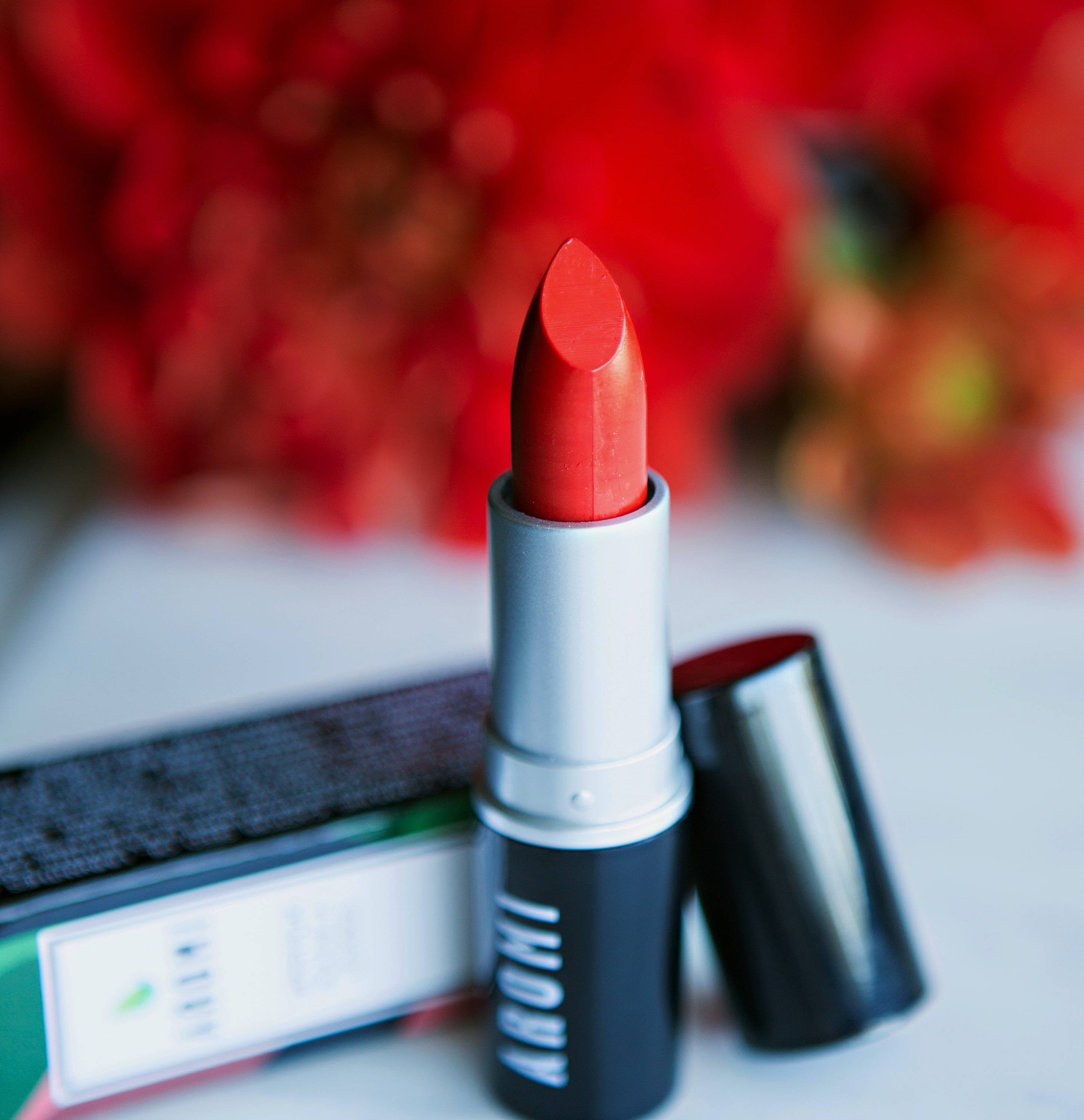 Poppy Lipstick. Red. Cherry. Bright Red. Orange Red. Gift for Her ...