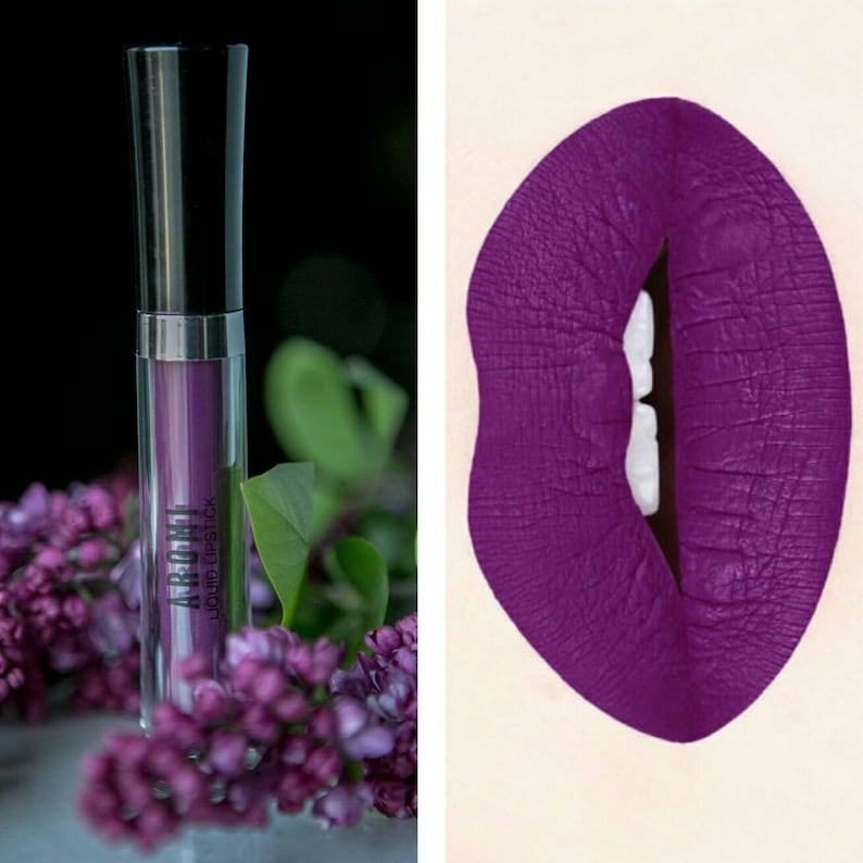 Vamptastic Plum Liquid Lipstick, Dark. Vampy. Purple. Glossy to Matte ...