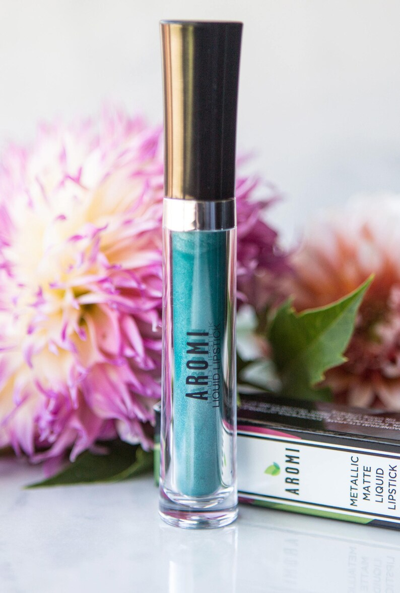 Mermaid Tail Metallic Liquid Lipstick Teal Lipstick Green | Etsy