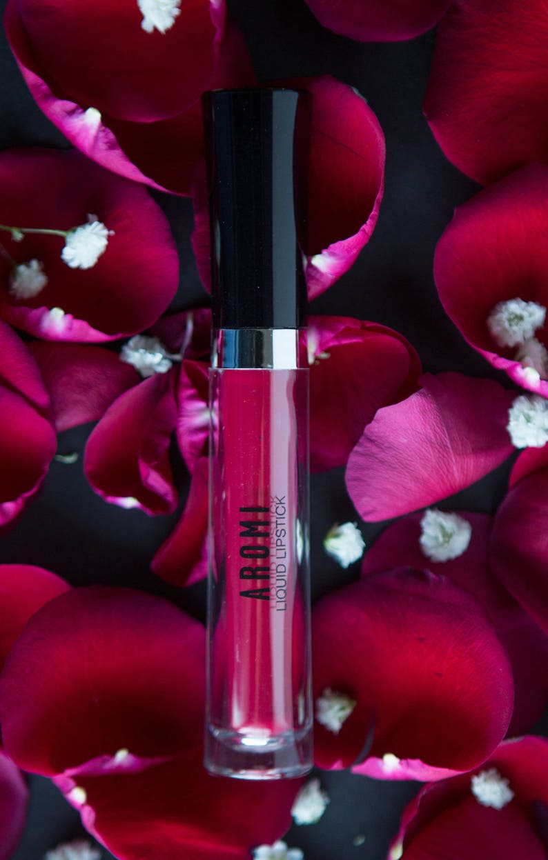 Neon Red Matte Liquid Lipstick. Magenta Red Lipstick Bright | Etsy