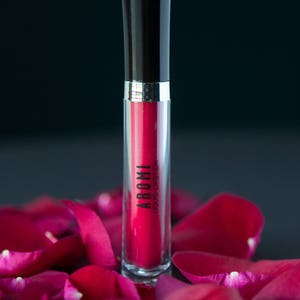 Neon Red Matte Liquid Lipstick. Magenta Red Lipstick, Bright Red Liquid ...