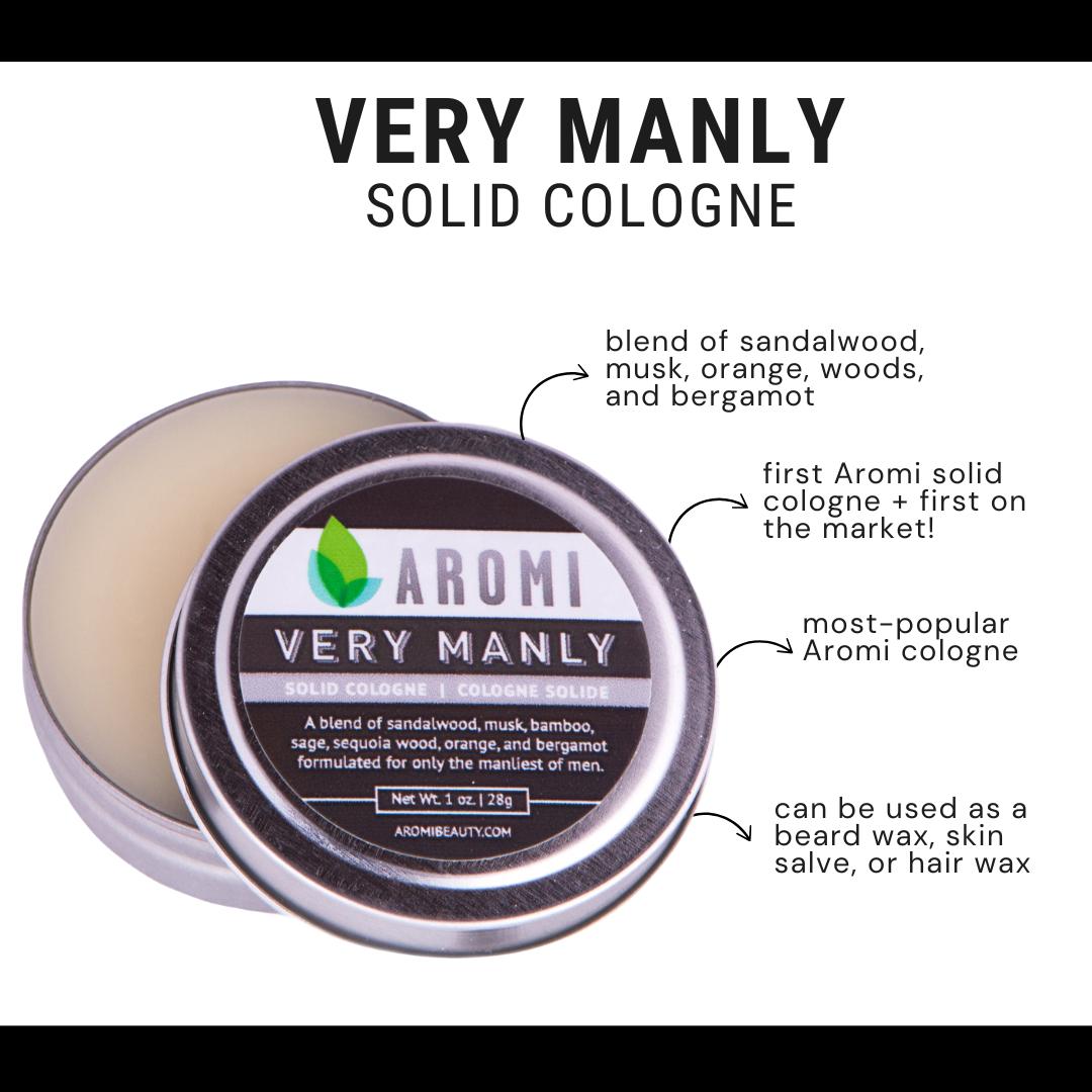 Very Manly Solid Cologne, Men's Fragrance, Travel Cologne, Vegan ...