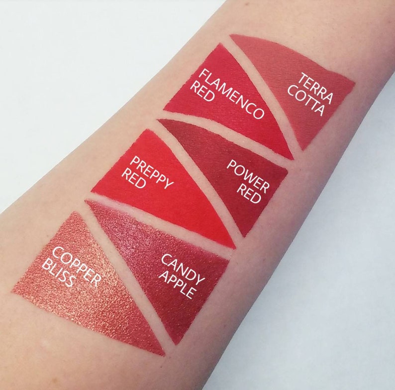 Candy Apple Metallic Matte Liquid Lipstick, Red Lipstick, Vegan ...