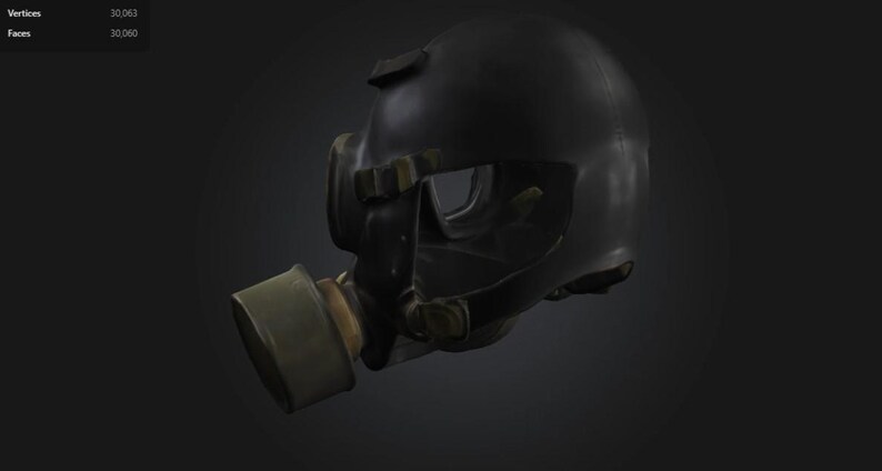 Military Style Gas Mask STL File | Tactical 3D Printable Digital Model ...