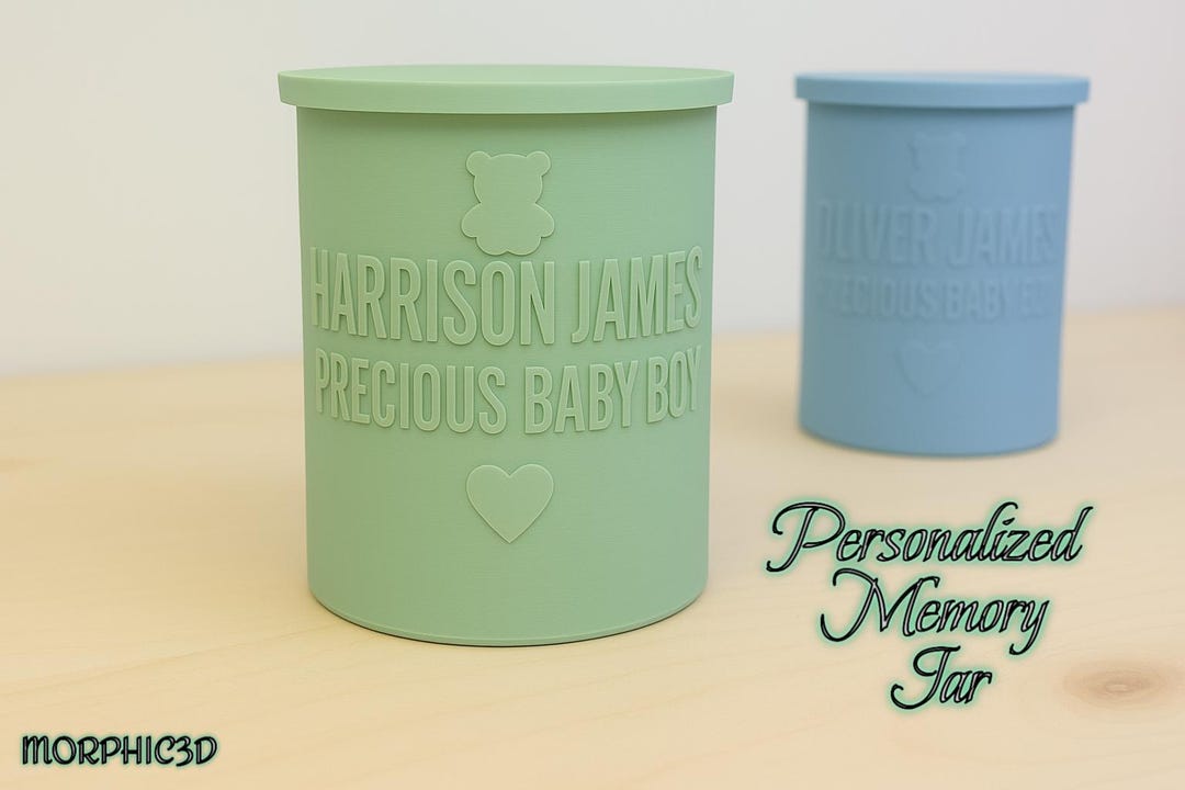Personalized Memory Jar | Elegant Engraved Keepsake for Pregnancy ...