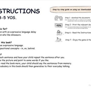 Where is the Dinosaur? - Speech Therapy, Reading, Expressive Language ...