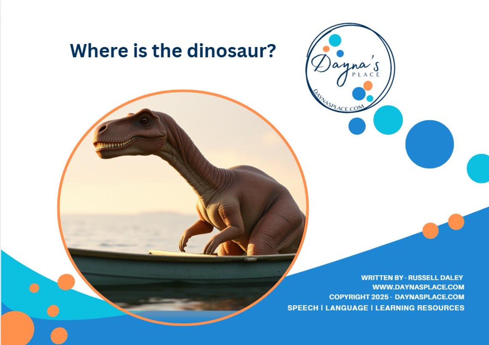 Where is the Dinosaur? - Speech Therapy, Reading, Expressive Language ...