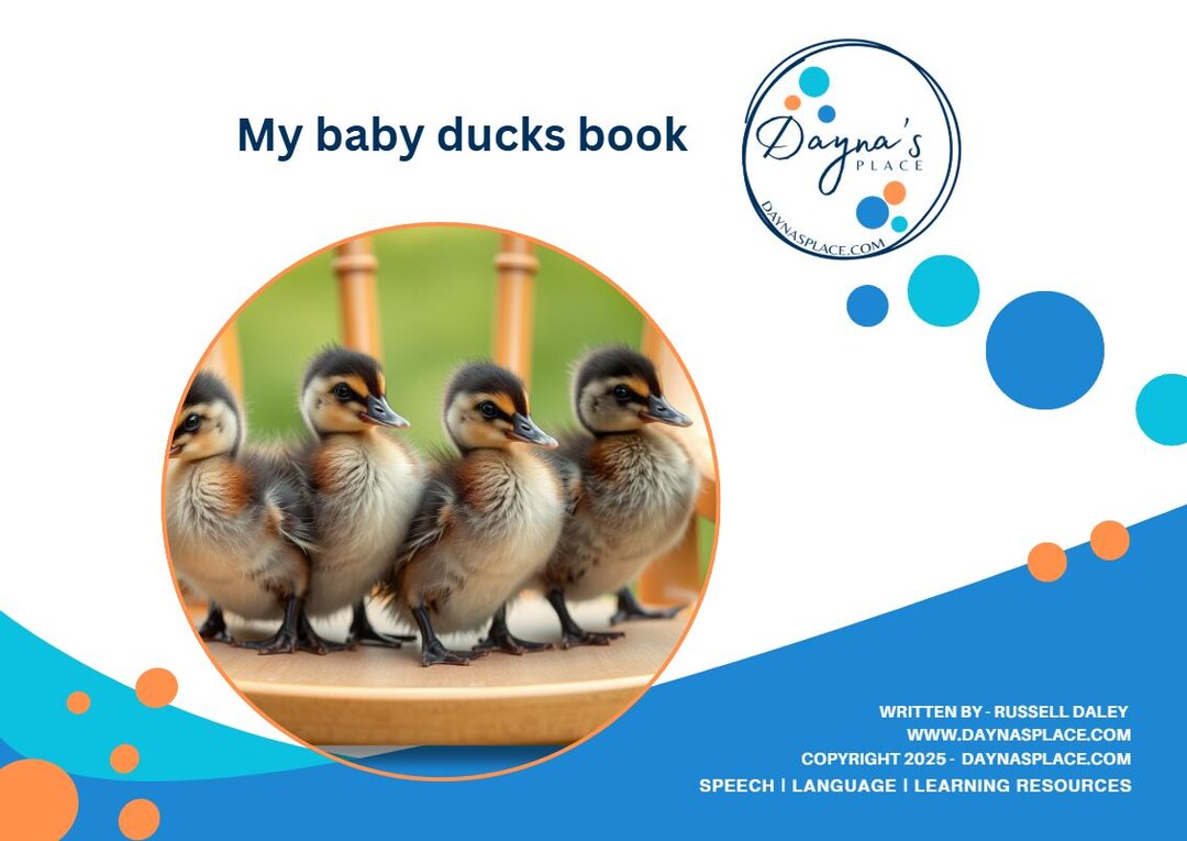 My Baby Ducks Book | Printable Speech and Counting Book | Ages 0–3 and 3–7 | Verbs, Sentences ...