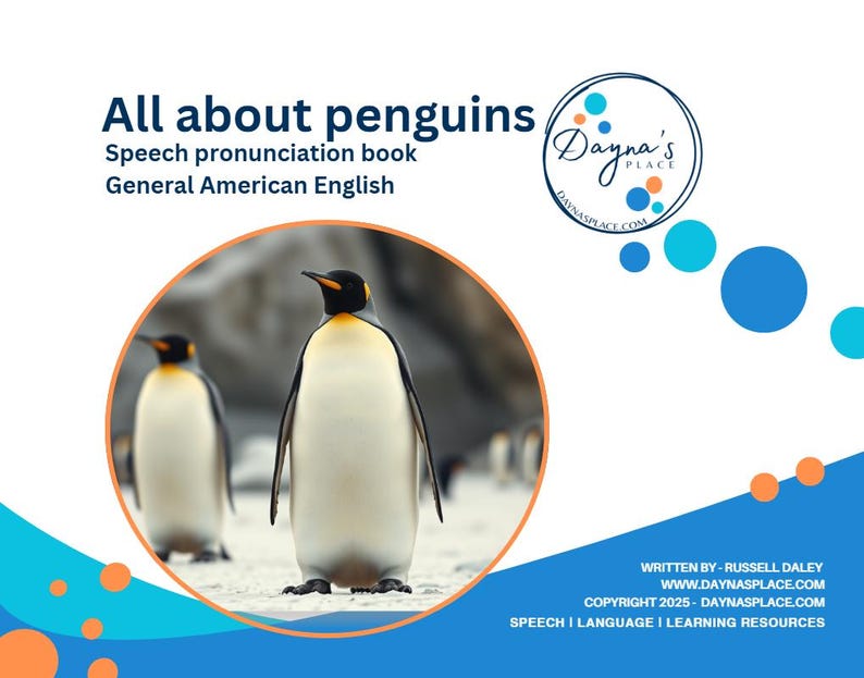 All About Penguins - Speech Therapy, Speech Pronunciation Book ...