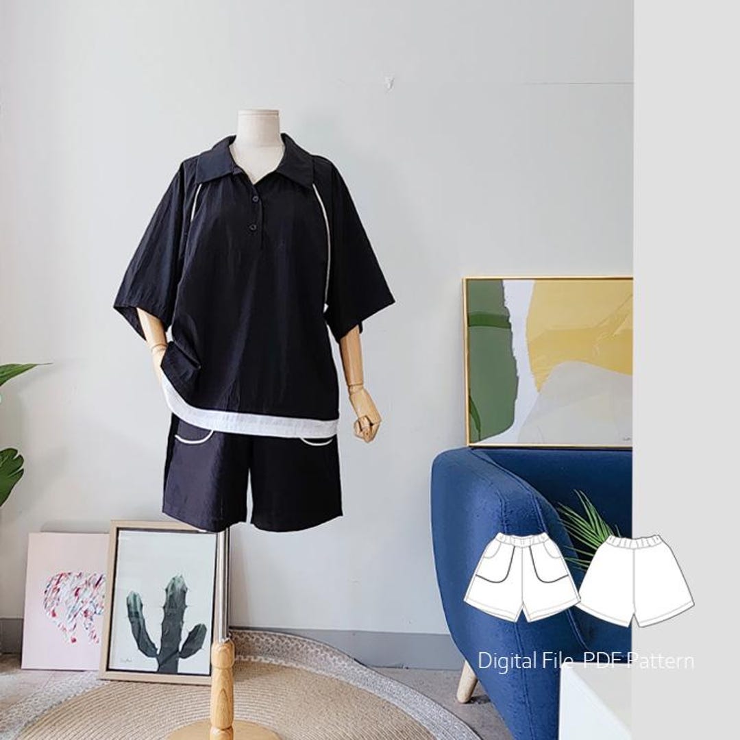 PDF Sewing Pattern/piping Anorak Set Adult Bottom/240423-s3 - Etsy
