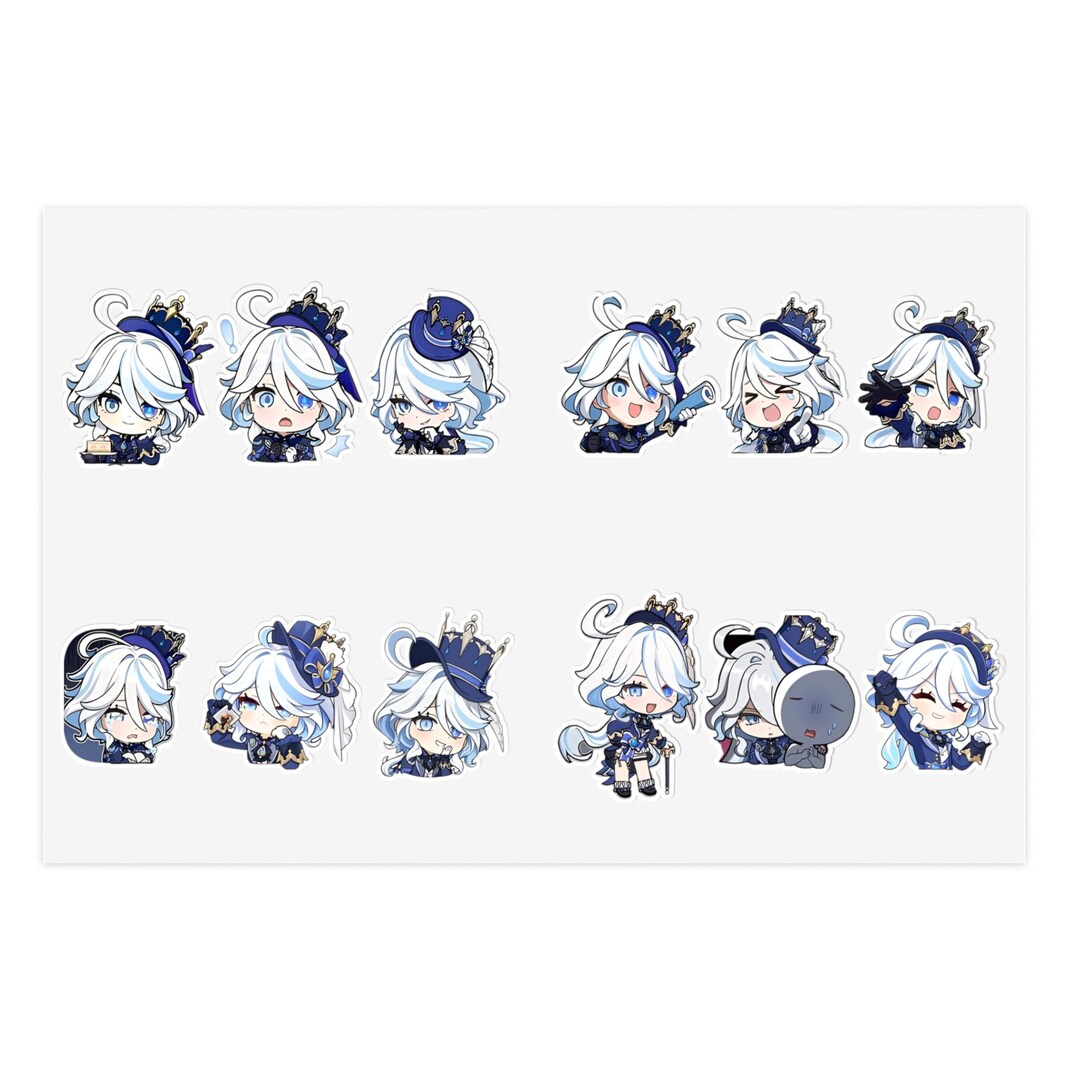 Furina Sticker Sheets - Cute Cat Design Collection, Scrapbooking ...