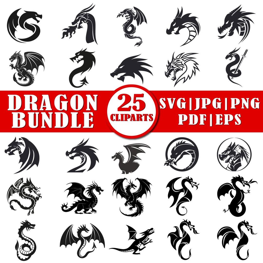 Dragon Svg Bundle,dragons Svg,fire Dragon Svg,witchcraft Svg,png,svg ...