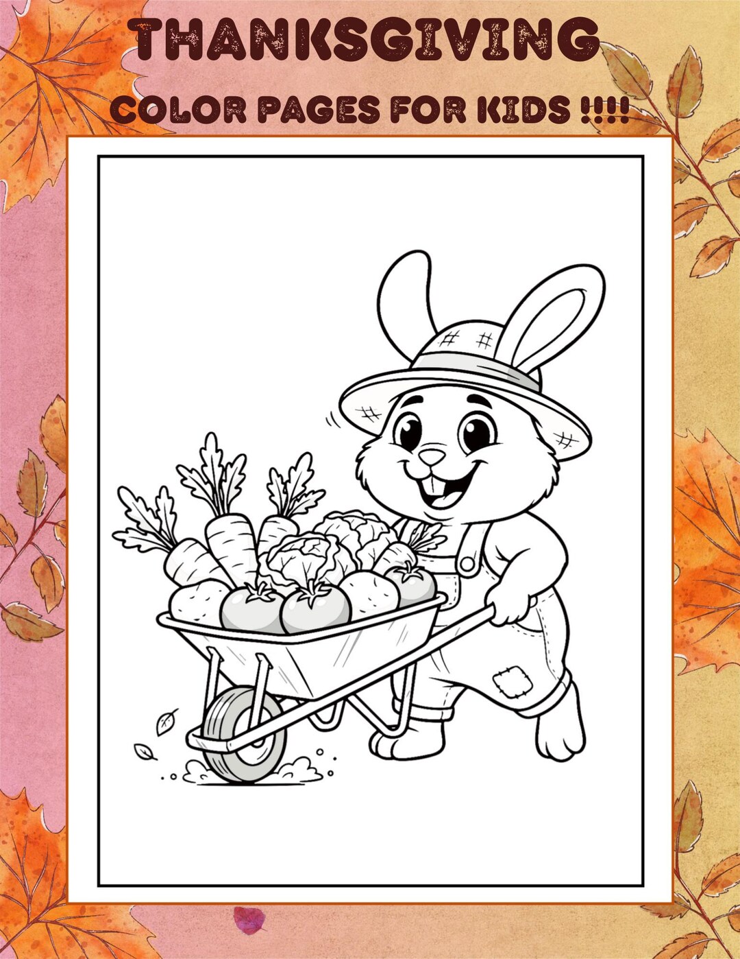 Thanksgiving Coloring Pages for Kids | 15 Printable Activity Sheets ...