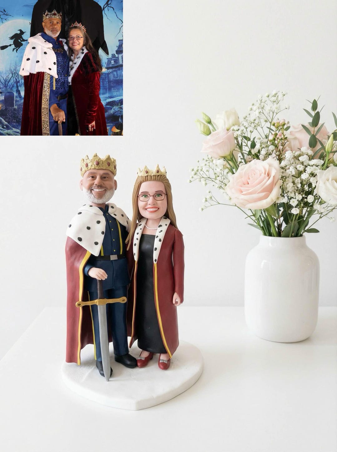 Personalized Polymer Clay Sculpture – Custom Cake Topper, Unique ...