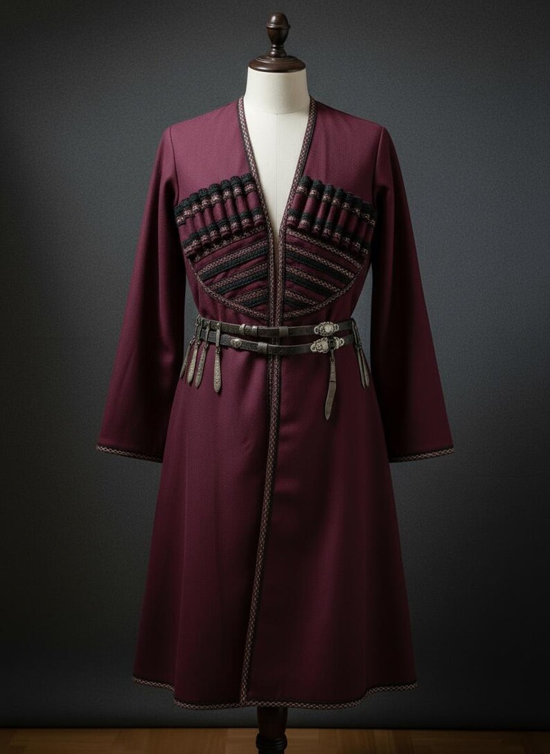 Traditional Georgian Chokha Coat for Men, Handmade Historical Outfit ...