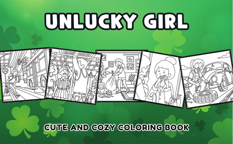 Unlucky Girl Pack #1: A Parody Coloring Book of Unlucky Moments - Etsy ...