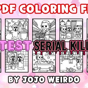 Cutest Serial Killers 1 Pack #1 : Cute and Cozy Coloring Books for ...