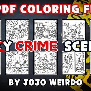 Cozy Crime Scenes 4 Pack #1 : Cute and Cozy Coloring Books for Adults ...